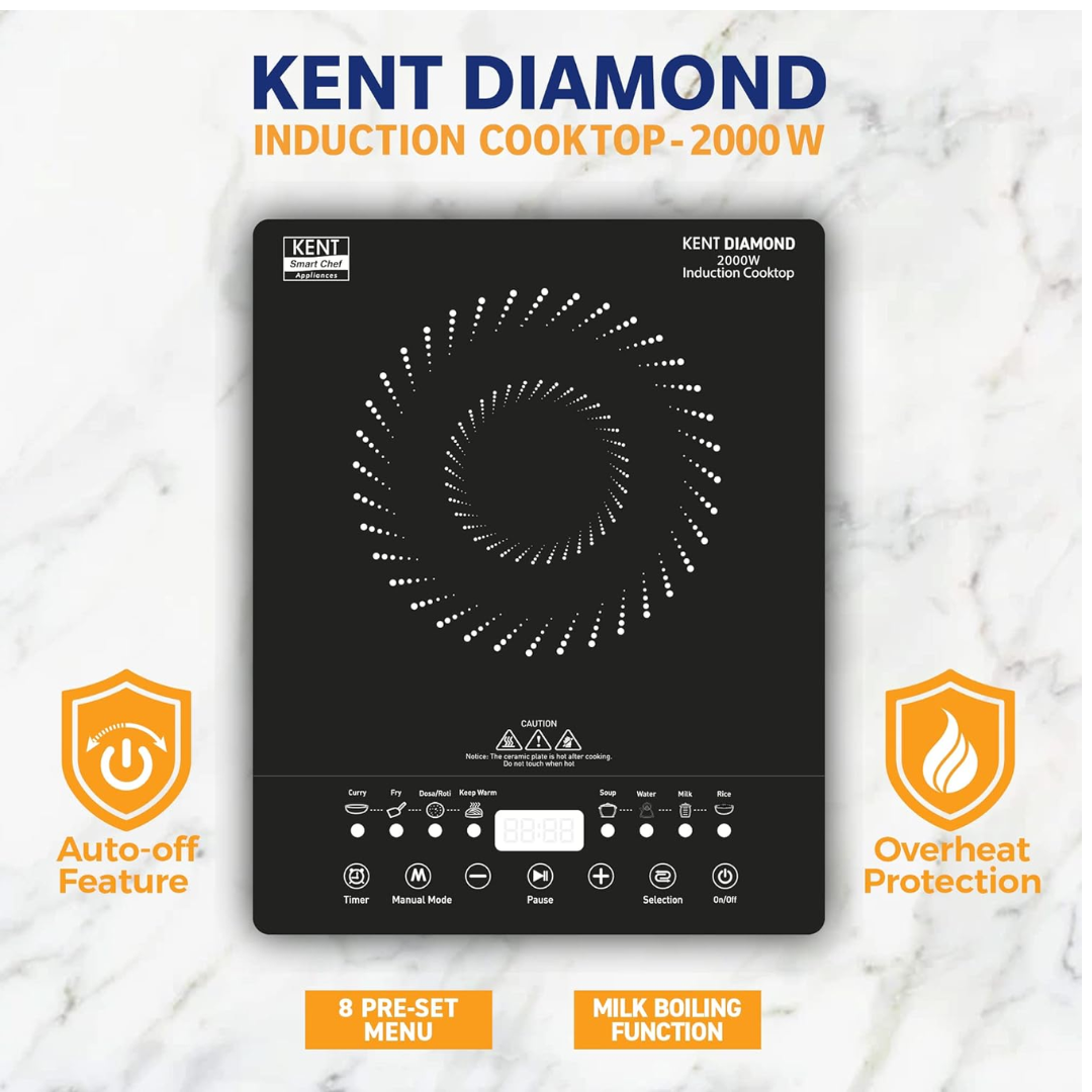Kent Induction Cooktop 2000W Diamond AC GHAR